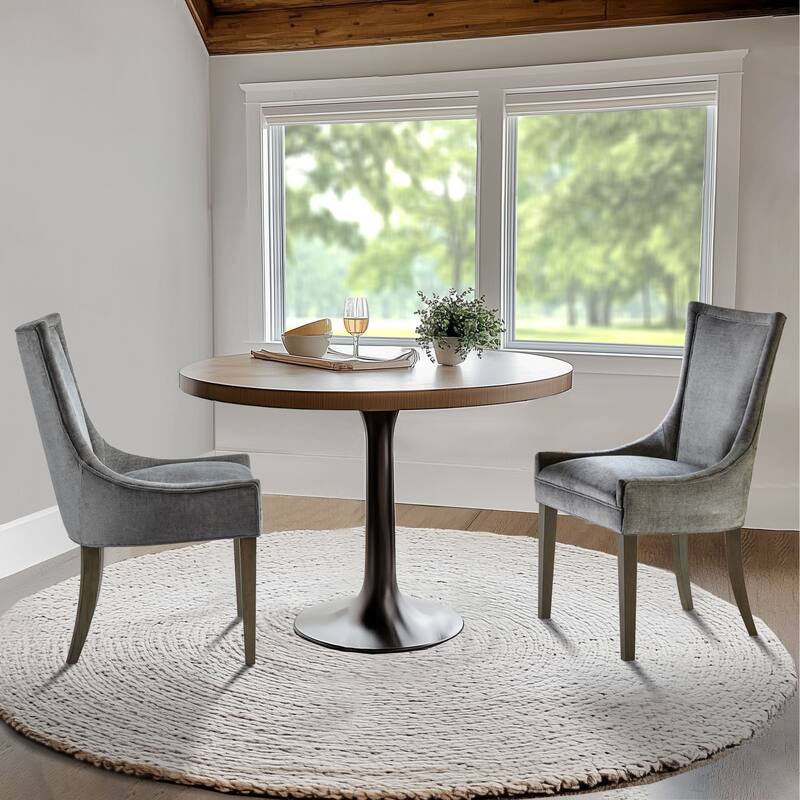 Madison Park Signature Ultra Upholstered Dining Side Chairs With Wood ...