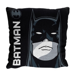Batman I Am Batman Jacquard Pillow - Black - Bed Bath & Beyond - 39050734