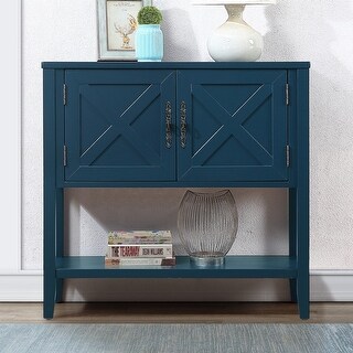 Buffet Table Console Table Side Table, Blue - Bed Bath & Beyond - 39898436