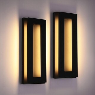 19 Inch 5CCT LED Exterior Wall Sconce, Dimmable, 100-277V, IP65 ...