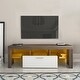 LED TV Stand Storage Cabinet Side Cabinet Fits TVs up to 55" - 51.18" x ...