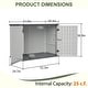 Roomfitters 28 Cubic Feet Horizontal Storage Shed, Weather Resistant ...