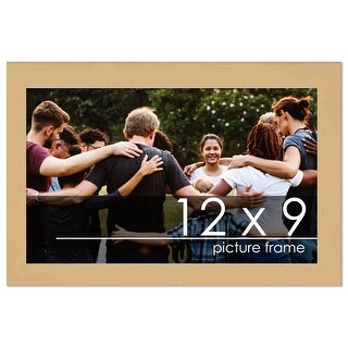 12x9 Traditional Natural Complete Wood Picture Frame with UV Acrylic ...