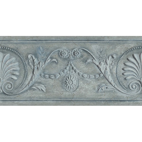 Seabrook Designs Joyner Scroll Unpasted Wallpaper Border - On Sale ...