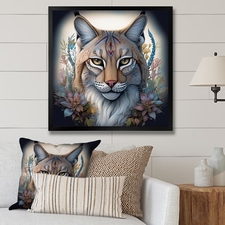 Designart "Vintage Portrait Of Brown Lynx I" Other Plants & Flowers ...