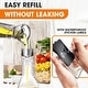 Cheer Collection 2 Pack Glass Olive Oil Dispenser Set with Funnel ...