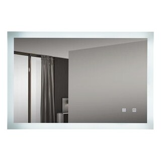 40" LED lighting bathroom wall-mounted vanity mirror with contour LED ...