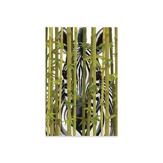 Bamboo Zebra Print On Acrylic Glass by Fab Funky - Bed Bath & Beyond ...