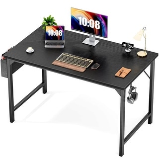 40 Inch Small Computer Desk Modern Writing PC Desk for Small Spaces ...