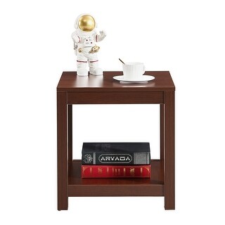 Simple side table, 2-tier small space end table ,modern night stand ...