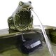 Outdoor Solar Powered Ceramic Spitting Frog Water Fountain with ...