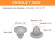 25Pcs Silicone Plugs, Rubber Round Hole Plugs for 2.5-3mm Hole, Grey ...