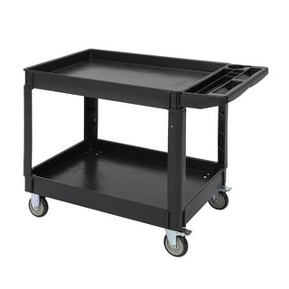 Service Cart Heavy Duty Rolling Utility/Push Cart with Wheels - Bed ...