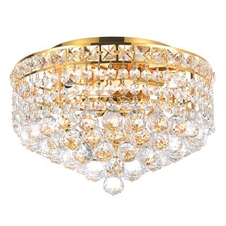 Luminous 3 Light Flush Mount With Gold Finish - Bed Bath & Beyond ...