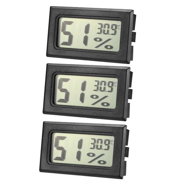 Digital Temperature Humidity Meters Gauge Thermometer Hygrometer 3pcs ...