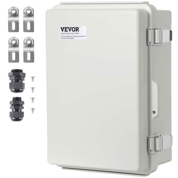 VEVOR Outdoor Electrical Junction Box ABS Plastic Electrical Enclosure ...