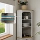 68 Inch Tall Corner Cabinet Freestanding Corner Storage With Door ...