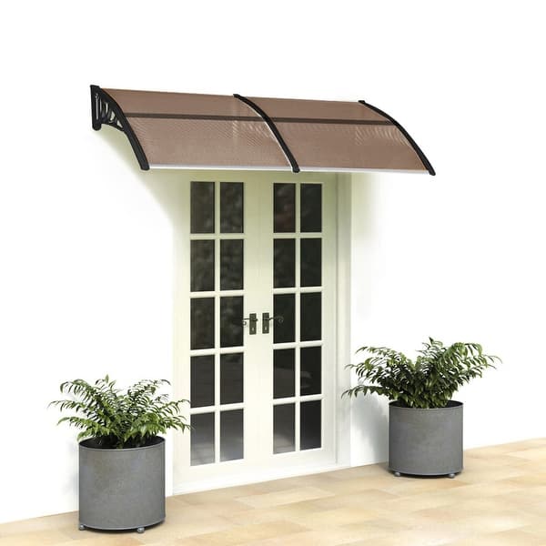 Outdoor Front Door Window Awning Patio Canopy Rain Cover UV Protected ...