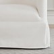 Luke Faux Slipcovered Swivel Accent Chairs for Living Room - Bed Bath ...