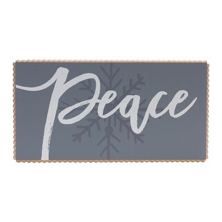 Peace and Snowflake Sign 24"L - 24 x 1 x 12.5 - Bed Bath & Beyond ...
