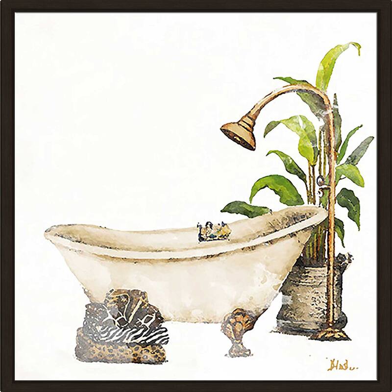 "Le Tub II" Print on Floating Canvas - Overstock - 36403996