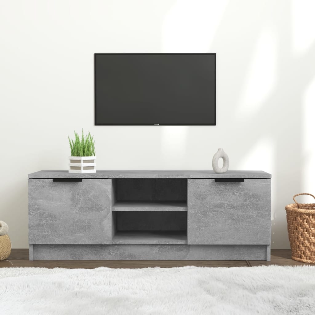 TV Cabinet Concrete Gray 40.2 x13.8 x14.4 Engineered Wood Bed Bath Beyond 37432112