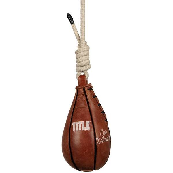 Title Boxing Cus D'Amato Genuine Leather Slipping Bag - Bed Bath ...