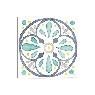 iCanvas "Garden Getaway Tile VI White" by Laura Marshall Canvas Print ...