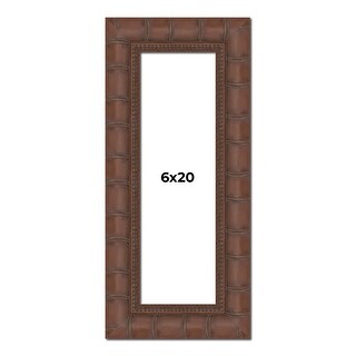 6x20 Frame Pewter Solid Wood Picture Frame Width 1.625 Inches ...