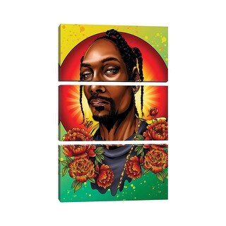 iCanvas "Snoop Dogg" by Kaylin Taraska 3-Piece Canvas Wall Art Set ...