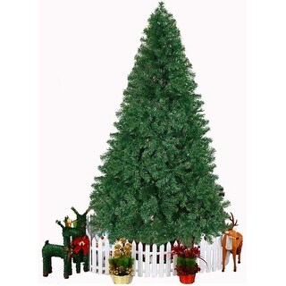 10' Premium Spruce Artificial Christmas Tree W/Metal Stand, (Green, 10 ...