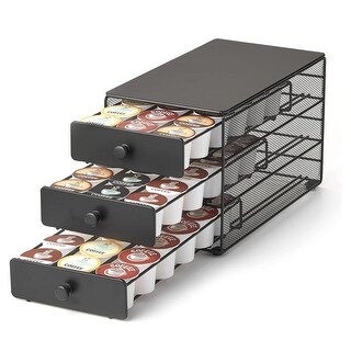 Nifty 3-Tier Holder & Storage, 54 K-Cups Pod Pack Capacity Rack Satin ...