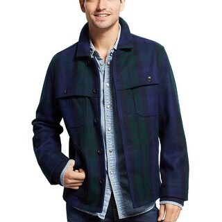 Tommy Hilfiger Hannaford Plain Jacket X-Large XL Navy and Green Plaid - Bed Bath & Beyond - 14020610