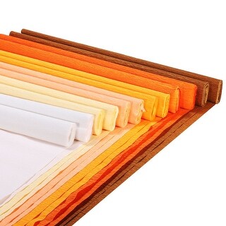 Crepe Paper Sheets 12 Rolls 7.5ft in 6 Colors for DIY Decorations ...
