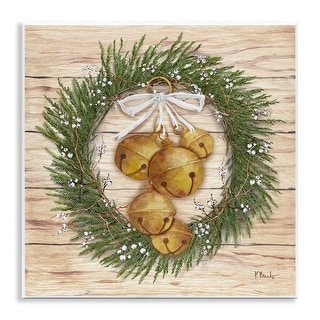 Stupell Winter Bells Wreath Wall Plaque Art Design By Paul Brent - Bed ...