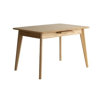 Round Corner Diagonal Leg Telescopic Table Extending Dining Table ...