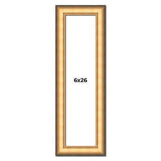 6x26 Frame Gold Plein Aire Solid Wood Picture Frame Width 2 Inches ...