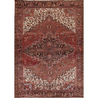 Vegetable Dye Heriz Persian Dining Room Area Rug Wool Hand-knotted - 7 ...