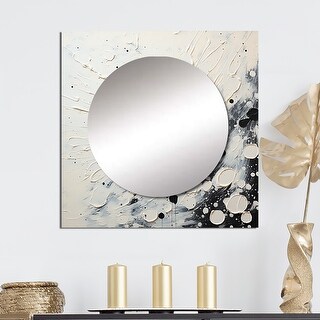 Designart "Grey White Mid Century Minimalist Wave" Minimalism Wall ...