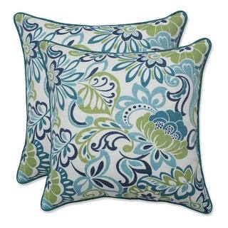 Pillow Perfect Outdoor Zoe Mallard 16.5-inch Throw Pillow (Set of 2 ...