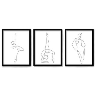 (Set of 3) Triptych Wall Art Wall Art Abstract Movement by Explicit ...