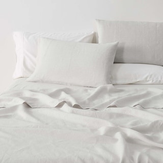 Linery & Co. 100% European Flax Linen Pillowcase Set - Bed Bath ...