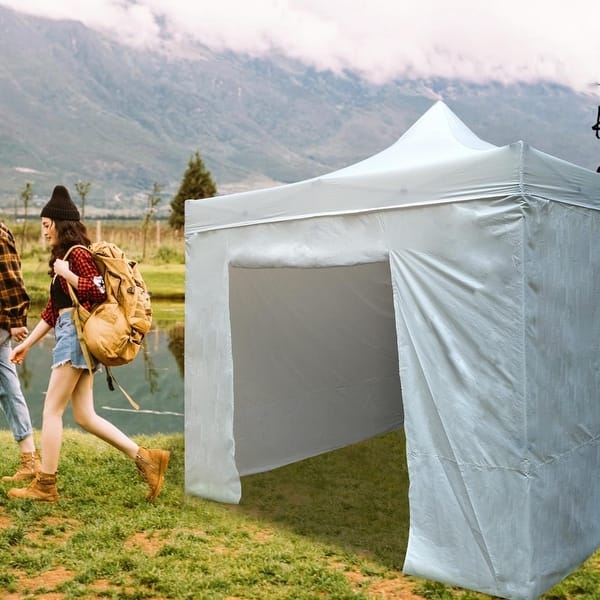 10x10 Ft Canopies Commercial Tents Market Stall With 6 Removable ...
