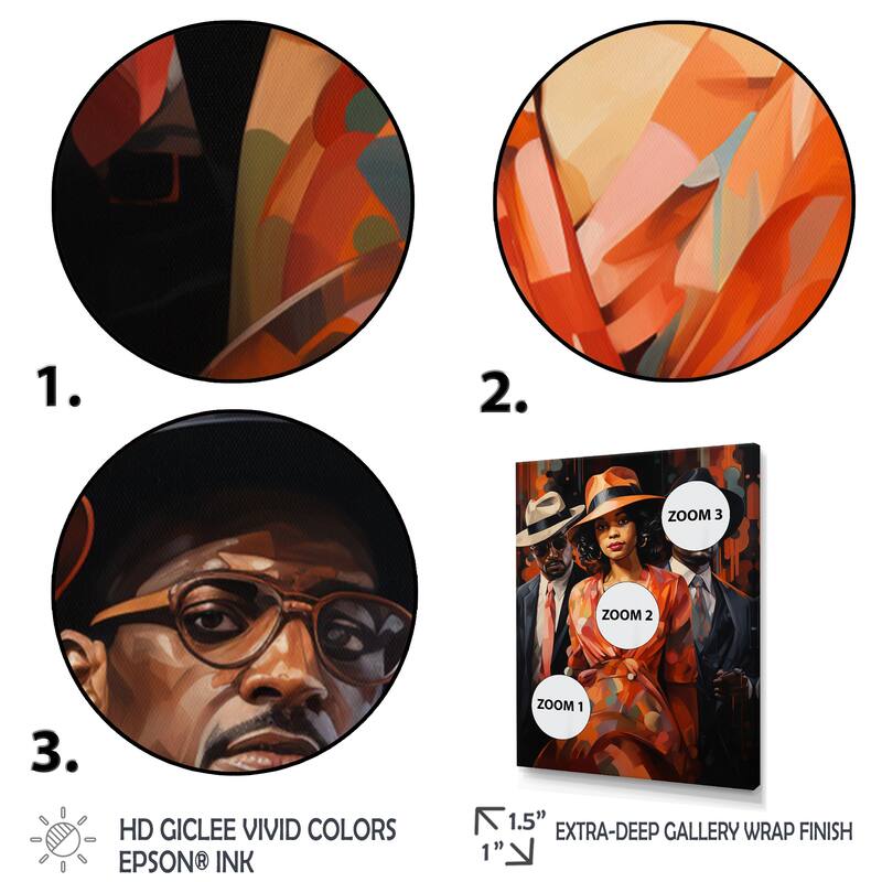 Designart "Harlem Renaissance Celebration I" Harlem Renaissance Canvas ...