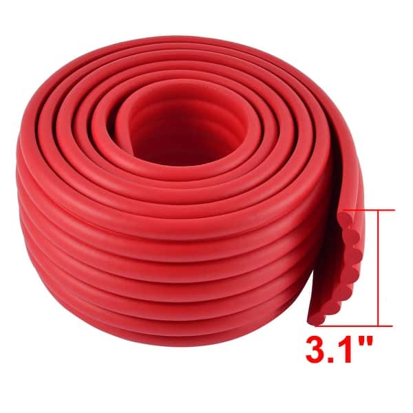 Furniture Corner Edge Protection Cushion Guard Red w Adhesive Tape ...