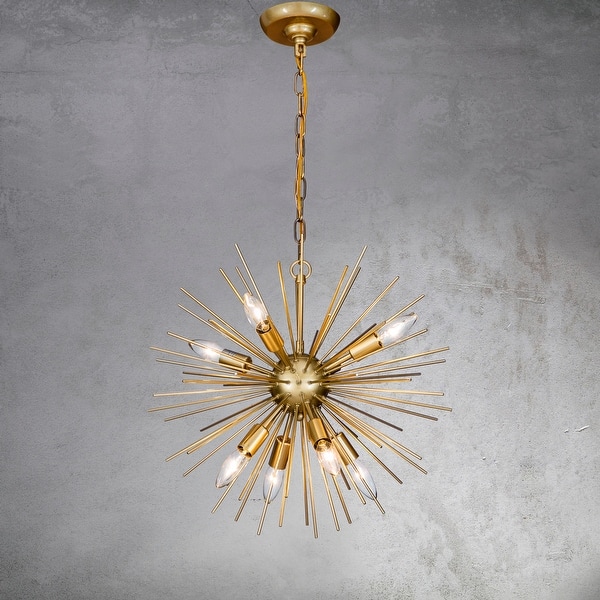CraftHome 8-Light Modern Gold Sputnik Sphere Chandeliers - Bed Bath ...
