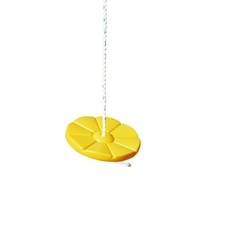 Gorilla Playsets Yellow Daisy Disc Swing with Nylon Rope - Bed Bath ...