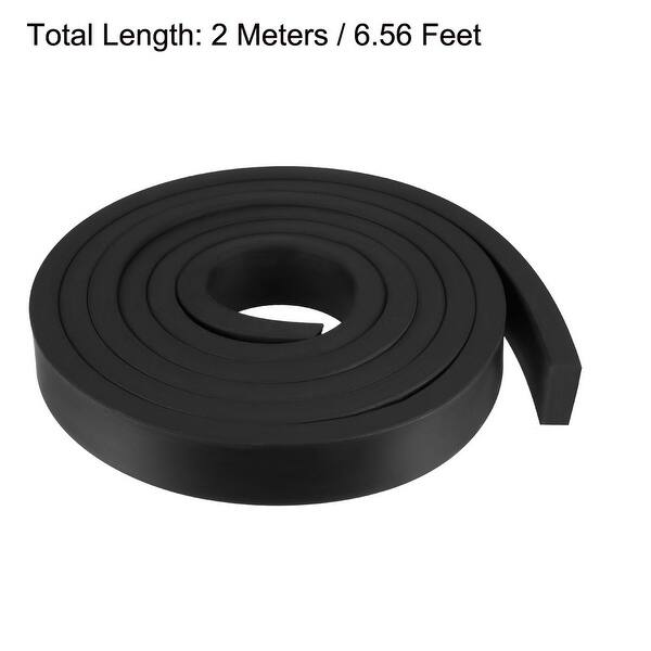 Solid Rectangle Rubber Seal Strip 25mm Wide 10mm Thick, 2 Meters Long ...