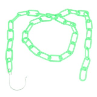4.6ft Green Plastic Chain Link Clothes Bag Display Hanger - Bed Bath ...