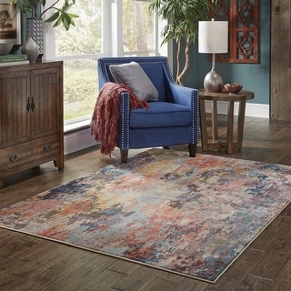 Style Haven Ximena Distressed Abstract Multi-colored Area Rug - Bed ...
